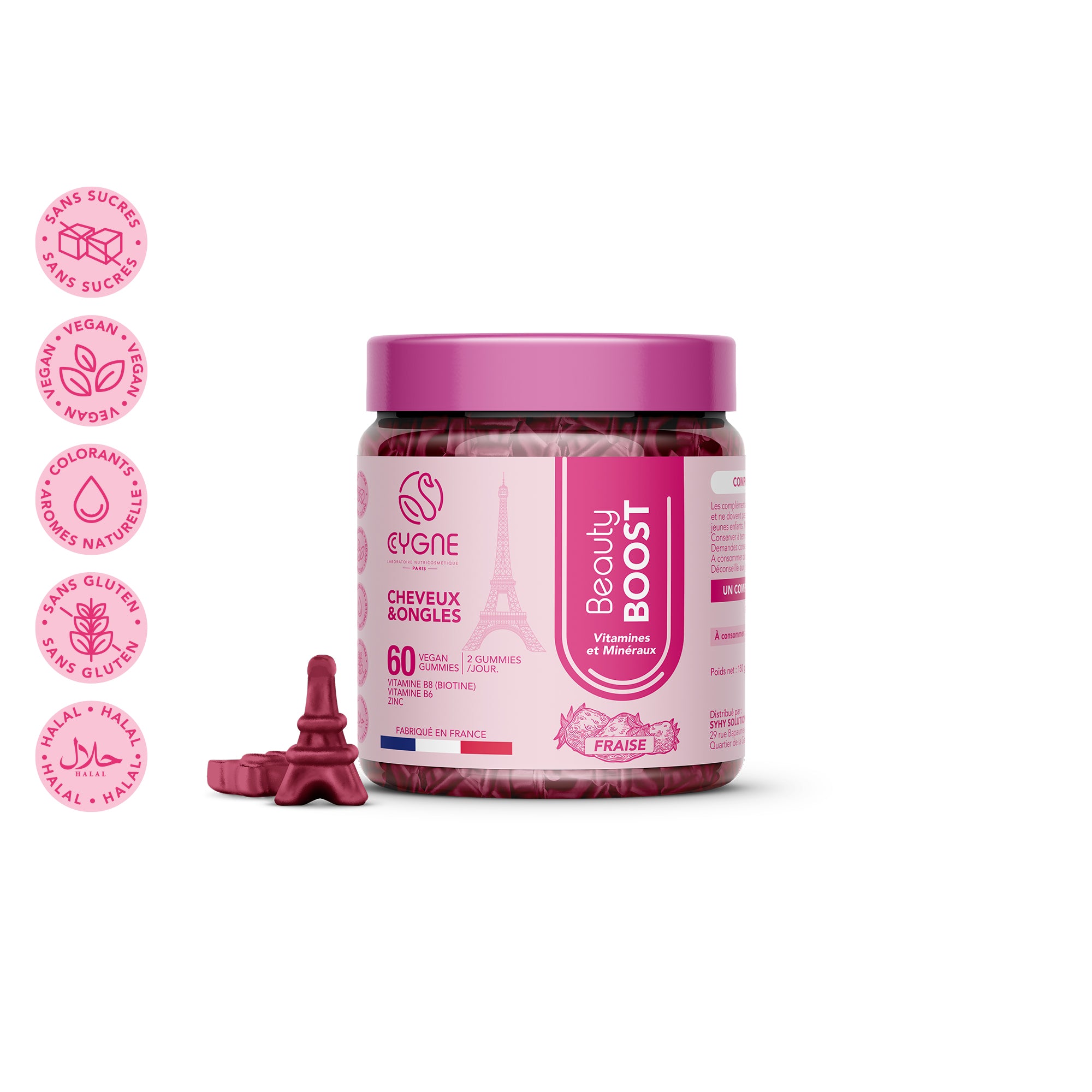 Beauty Boost - 60 Gummies - En rupture de stock – CygneLab - COMANET